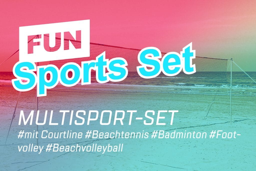 Fun Sports Set - Le filet multisports complet Master Spot Volley